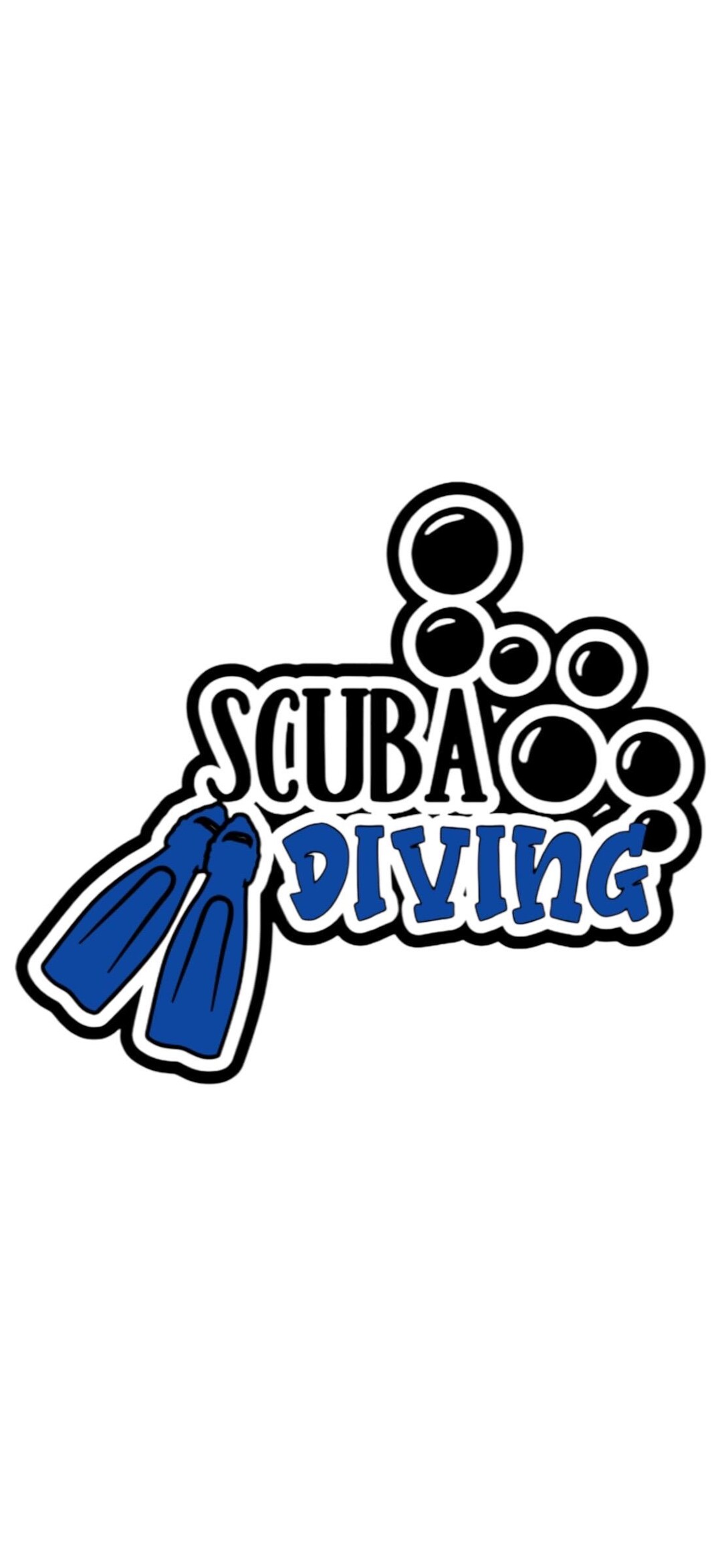 Scuba Diving Die Cut: Handmade Scrapbook Embellishment - Etsy