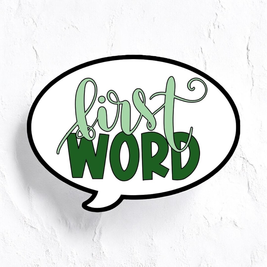 Baby’s First Word Photos Scrapbook, First Word Mama Dada Die Cut, Baby ...