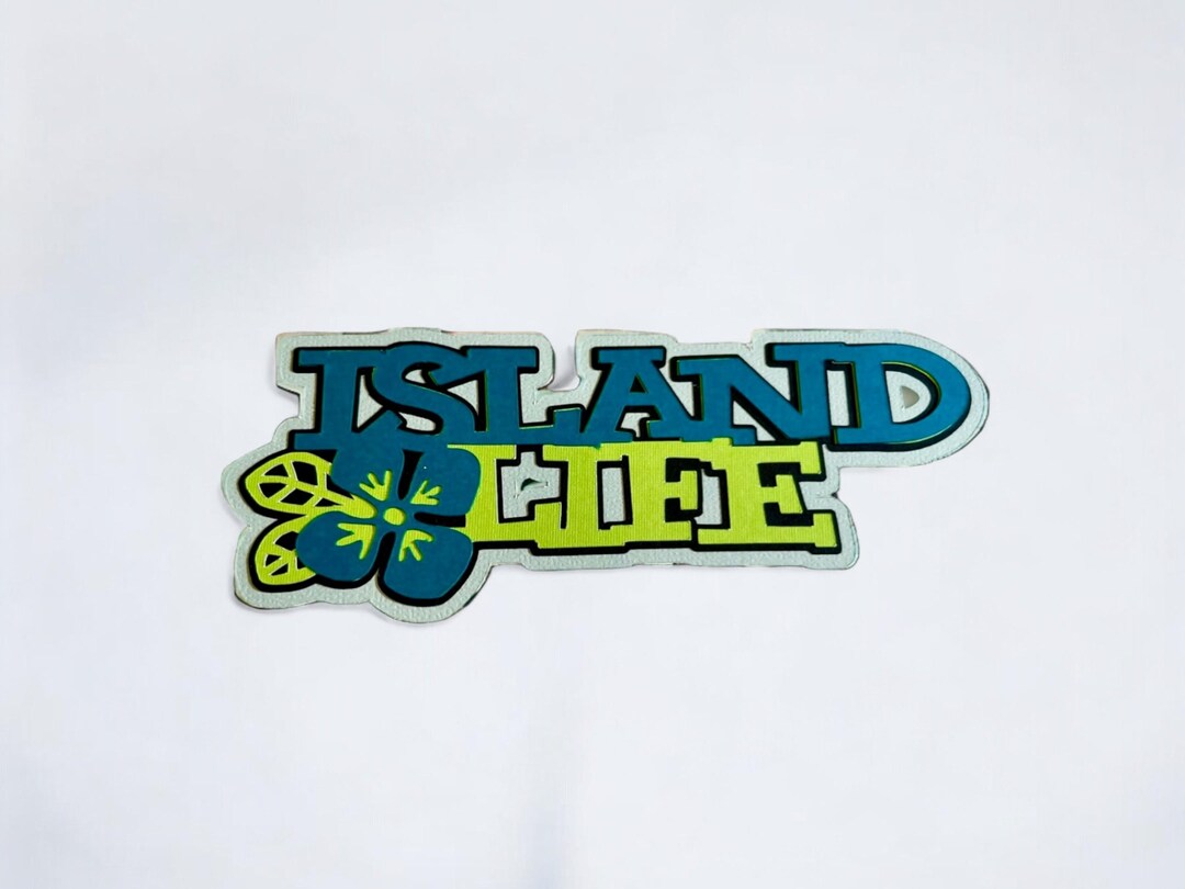 Island Life Photos Scrapbook, Island Photos Scrapbook Die Cut, Island ...