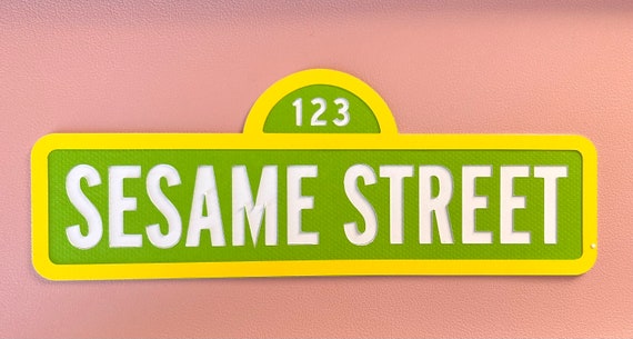 Sesame Street Sign Template