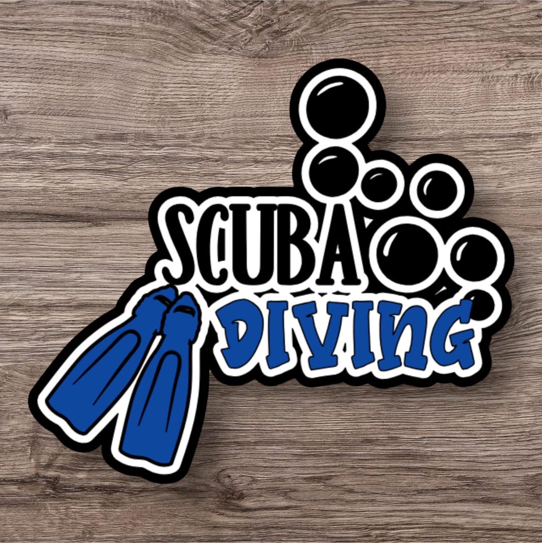 Scuba Diving Die Cut: Handmade Scrapbook Embellishment - Etsy