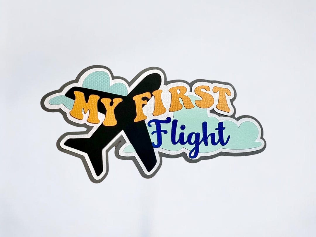 My First Flight Photos Scrapbook, First Flight Die Cut, First Flight ...