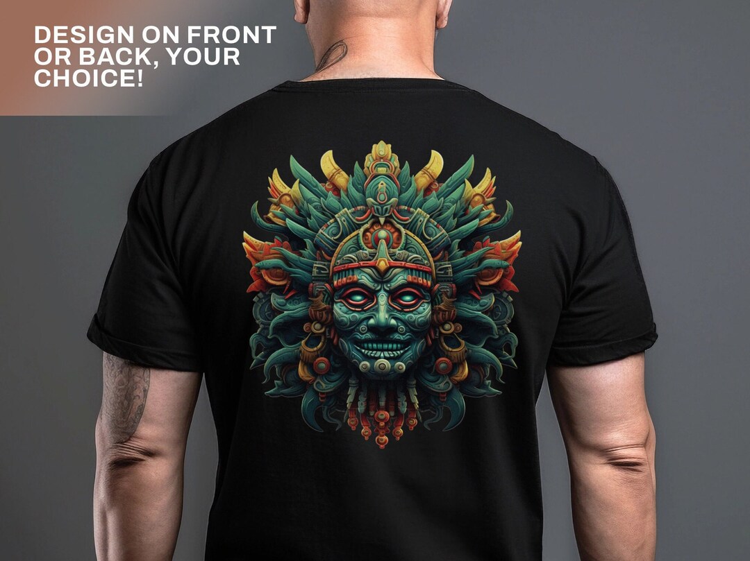 Aztec-inspired T-shirt. Bold Graphic Design Inspired by Mictecacihuatl ...
