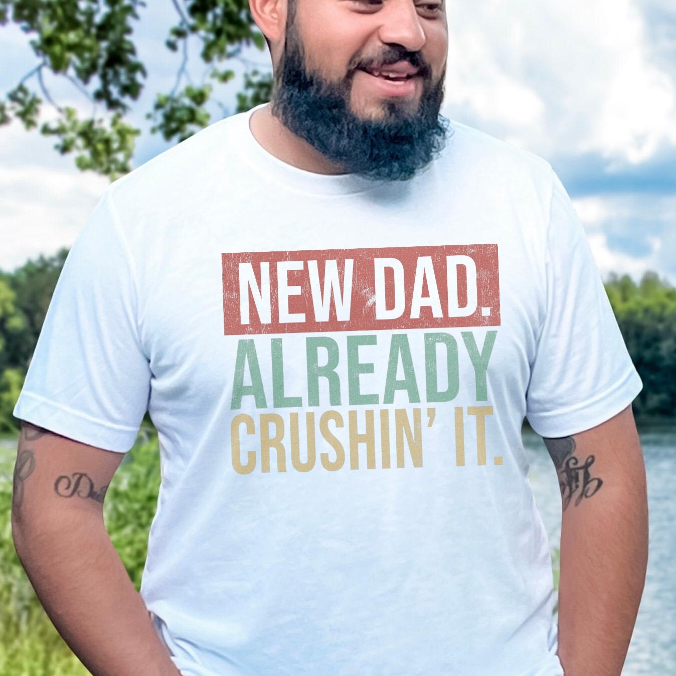 New Dad. Already Crushin' It Shirt. First Time Dad Shirt for Father's ...