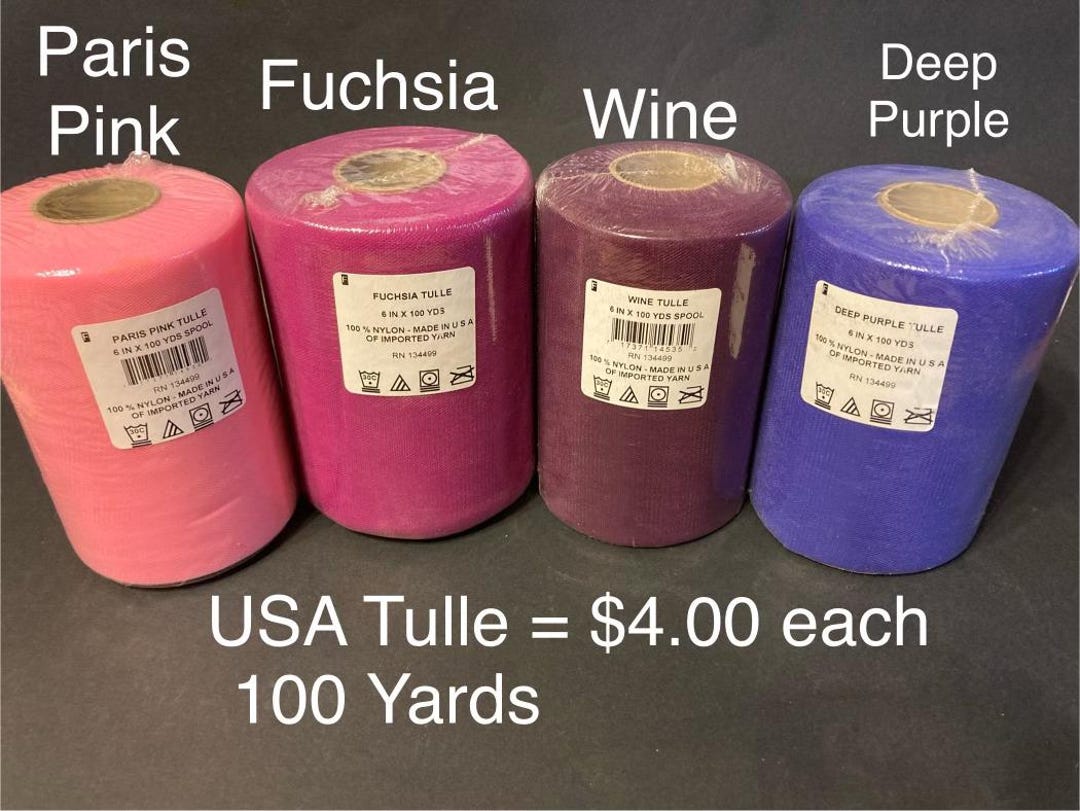 Large Rolls of Tulle - 6 in X 100 Yards - Etsy