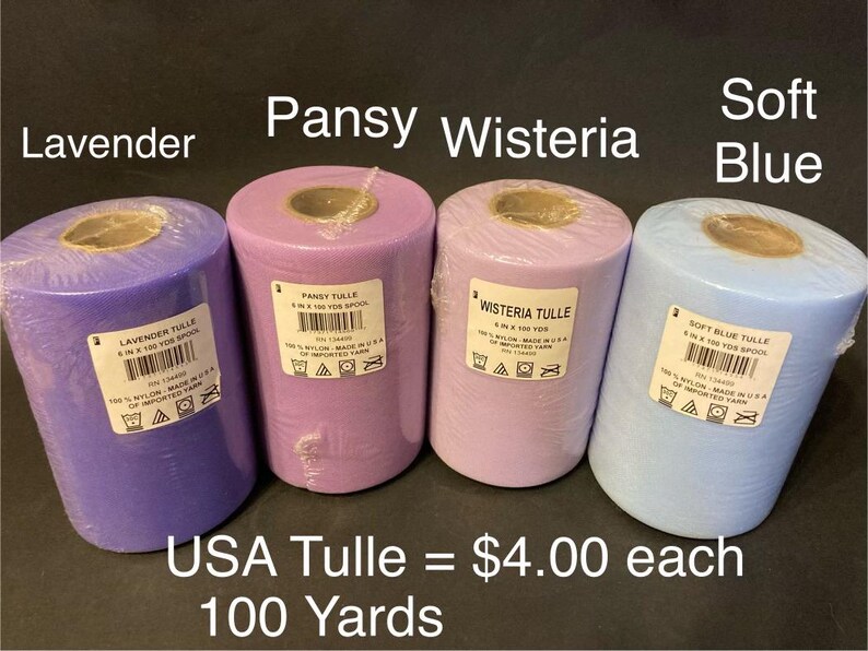 Large Rolls of Tulle - 6 in X 100 Yards - Etsy