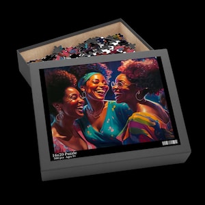 500 Piece African American Sisters Artistic Puzzle, Jigsaw Puzzle ...
