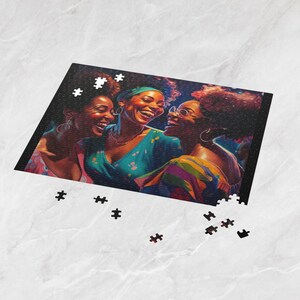 500 Piece African American Sisters Artistic Puzzle, Jigsaw Puzzle ...