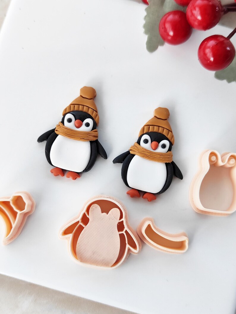 Penguin Clay Cutter for Winter and Xmas , Polymer Clay Tool , Jewelry ...