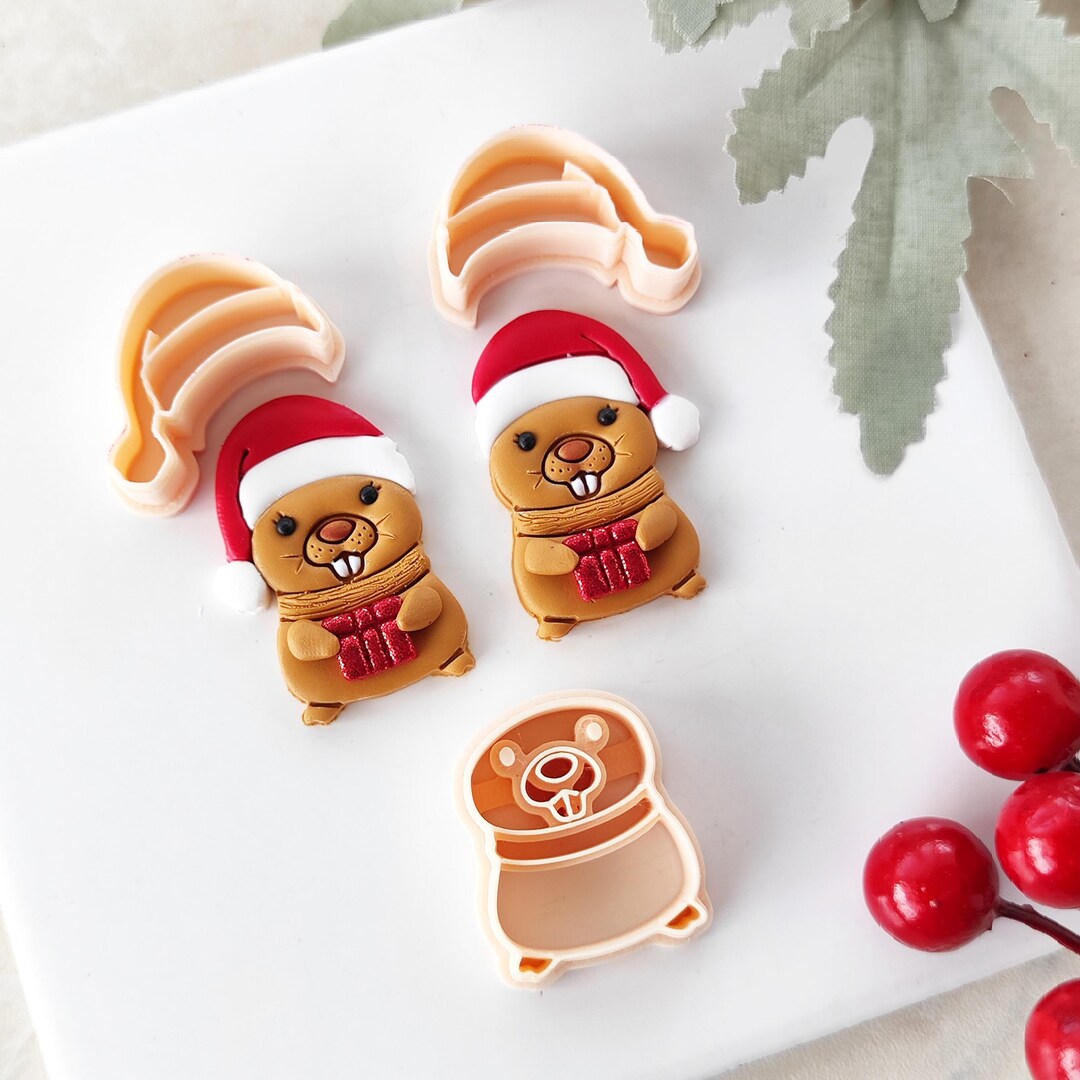 Capybara Polymer Clay Animal Cutter DIY Jewelry for Christmas and ...
