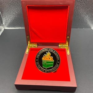Dumpster Fire Challenge Coin – Full Color 2-sided Design - Etsy