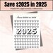 Save 2025 in 2025, Save 2025 in 2025saving Tracker, Save 2025 in 2025 ...