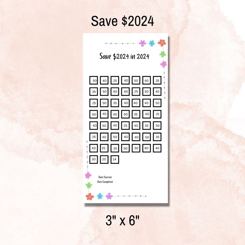 2024 Savings Challenge Printable, Saving Tracker, Cash Envelopes ...