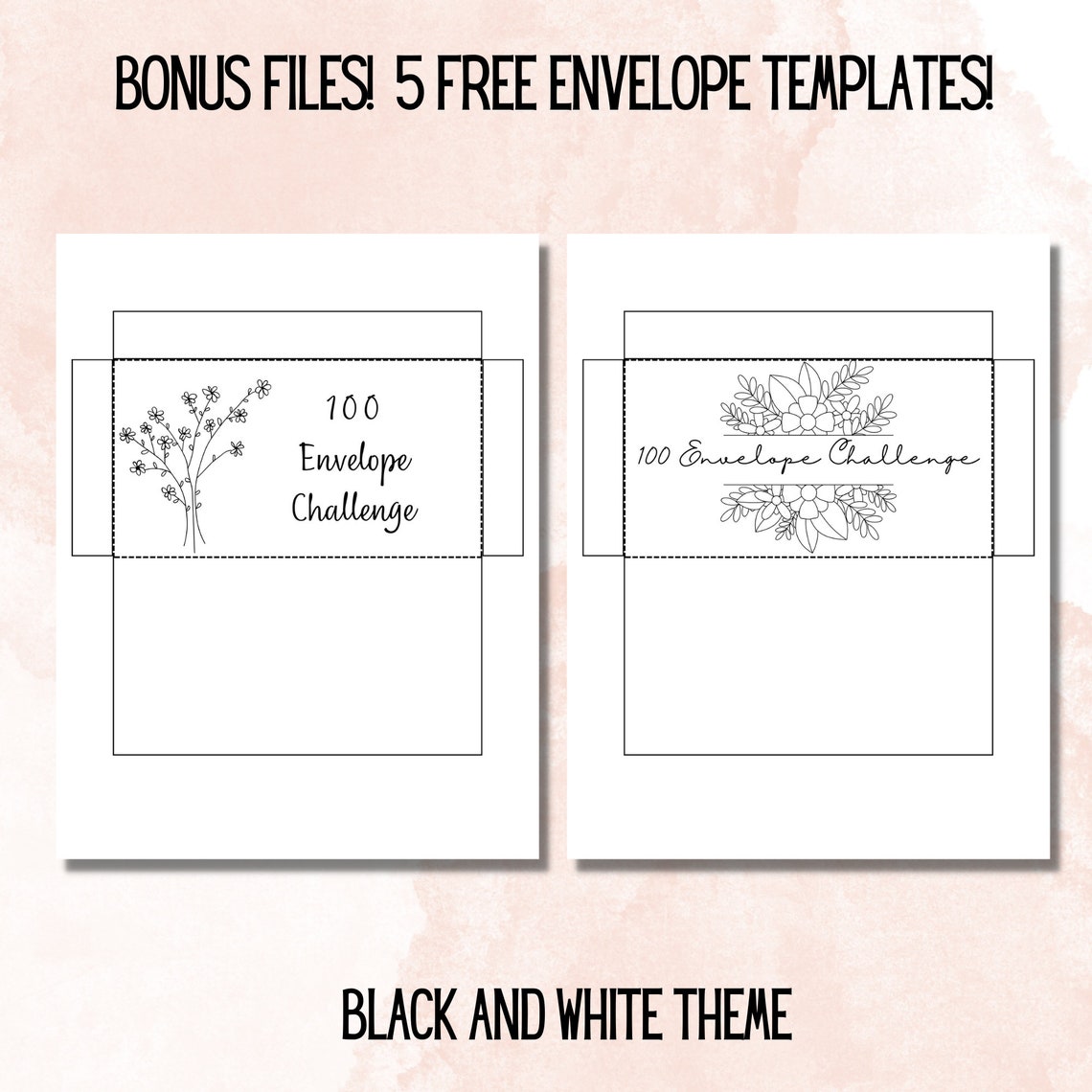 100 Envelope Challenge Saving Challenges Cash Budget - Etsy