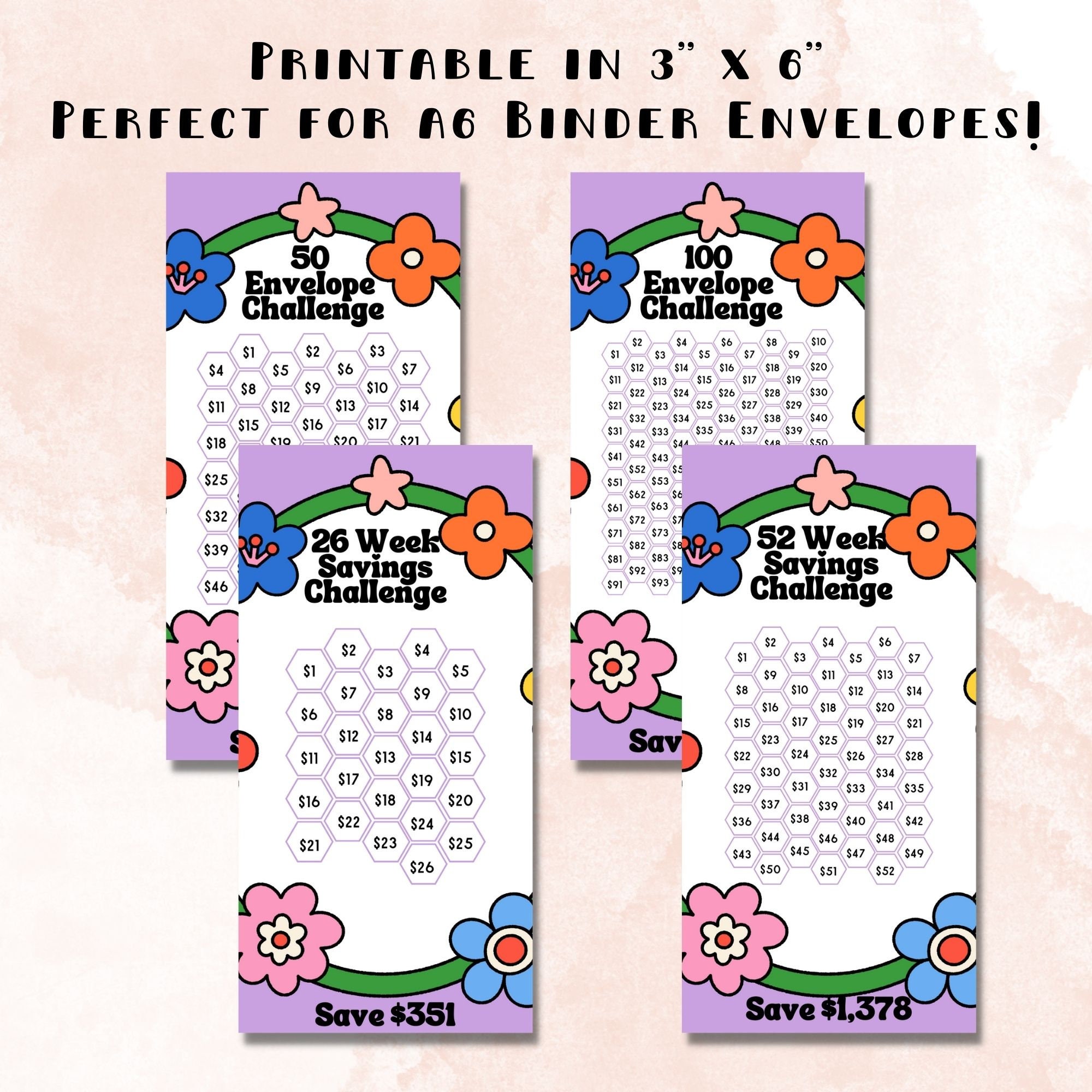 Monthly Money Saving Tracker, Cash Budget, Savings Tracker, Cash Budget ...