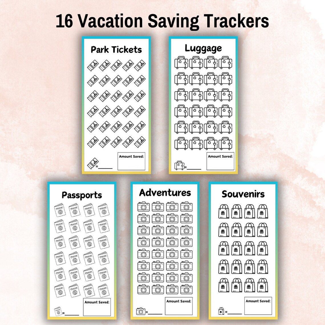 Vacation Savings, Money Saving Challenge, Vacation Fund, Travel Savings ...