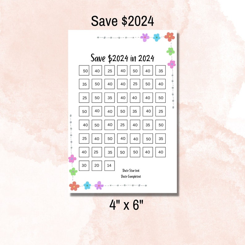 2024 Savings Challenge Printable, Saving Tracker, Cash Envelopes ...