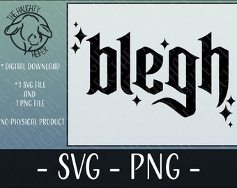 Blegh Funny Death Metal Logo SVG Digital Download Funny Gift - Etsy