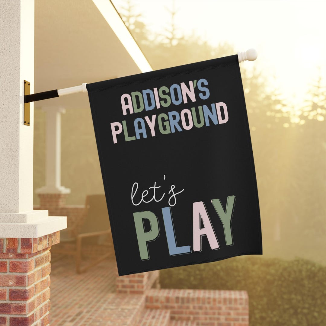 Personalized Kids Playground Flag,playhouse Flag for Children's Gift ...