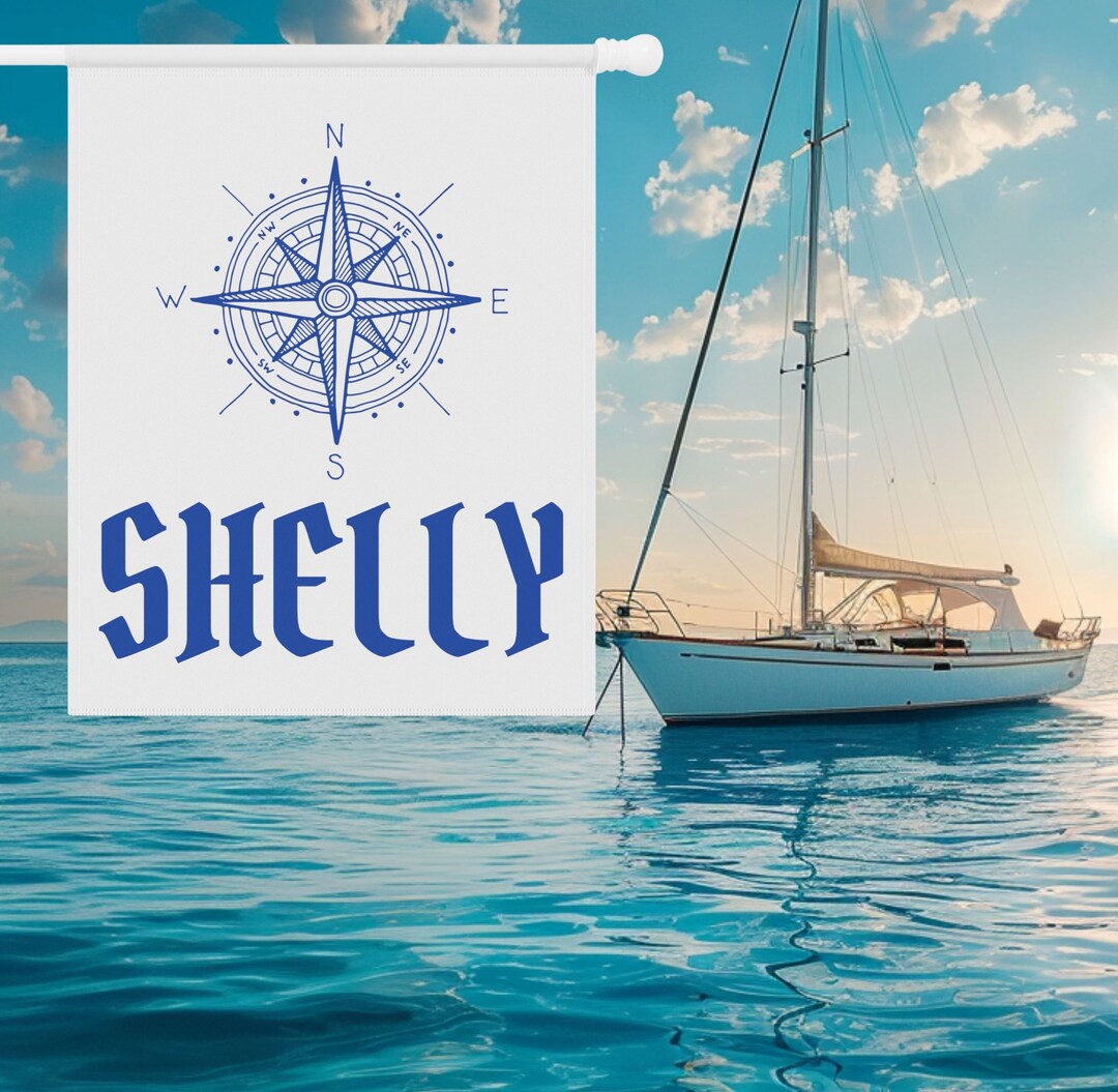 Custom Boat Flag Banner for Boats Gift for Boat Owners Custom Boat Name ...