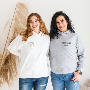 Custom Logo Sweaters Personalized Company Brand Name Hooded Long Sleeve ...