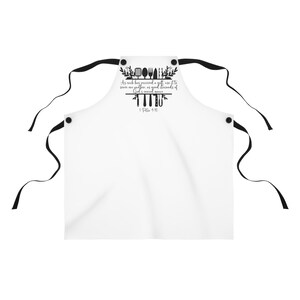 Christian Bible Verse Apron for Cooking and Baking Scripture Serve One ...