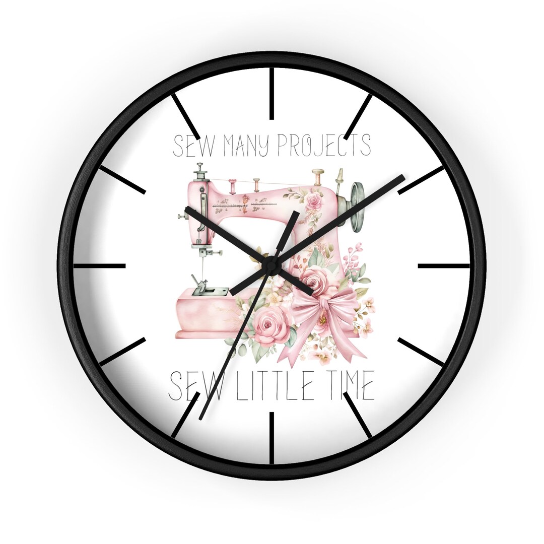 Gift for Sewers Funny Sewing Clock for Quilters Gift Sewing Room Clock ...