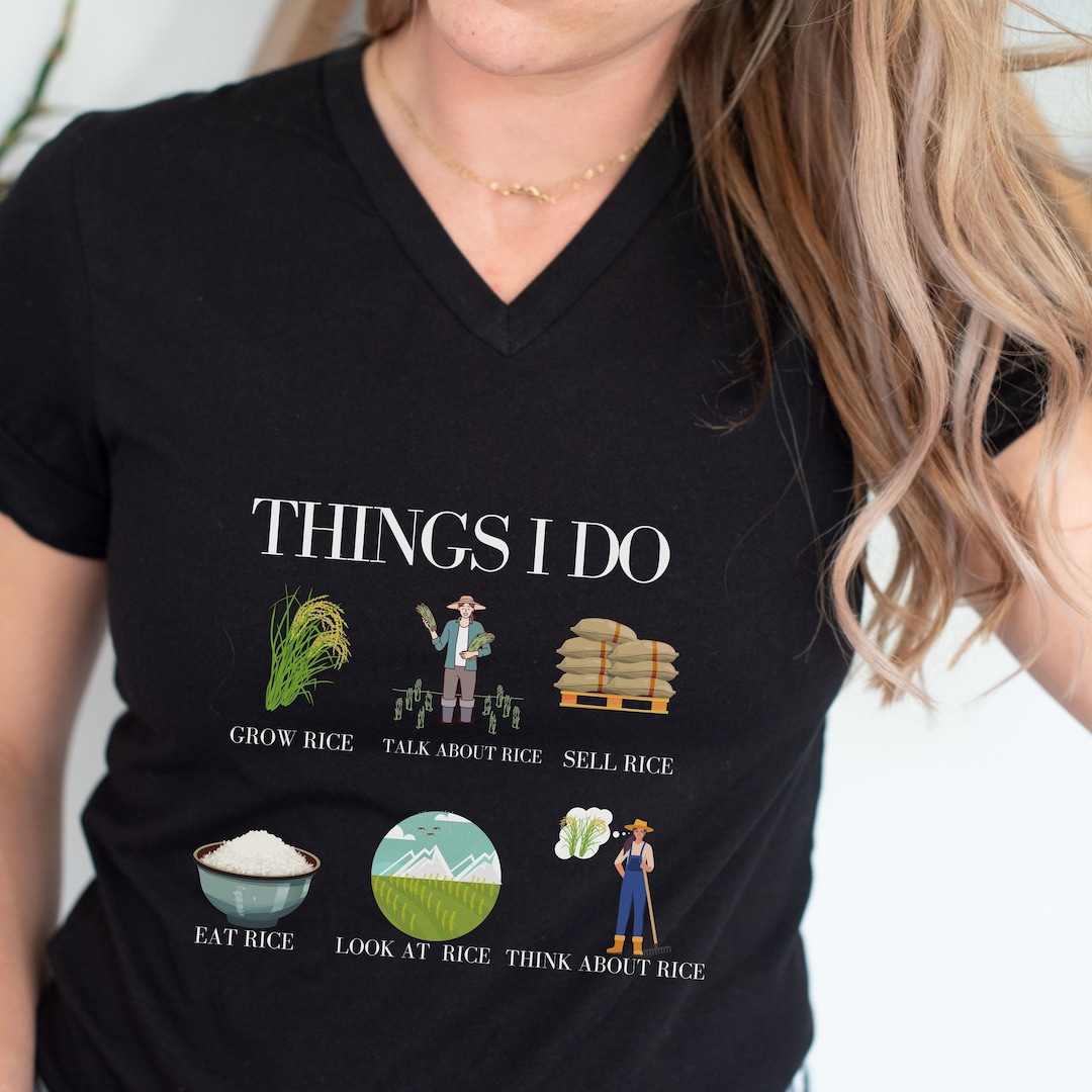 Funny Rice Farmer Shirt Harvest Season Shirt for Rice Crop Farmers ...