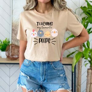 Spring Teacher Shirts for Teaching Custom T Shirt Easter Clothing Gifts ...