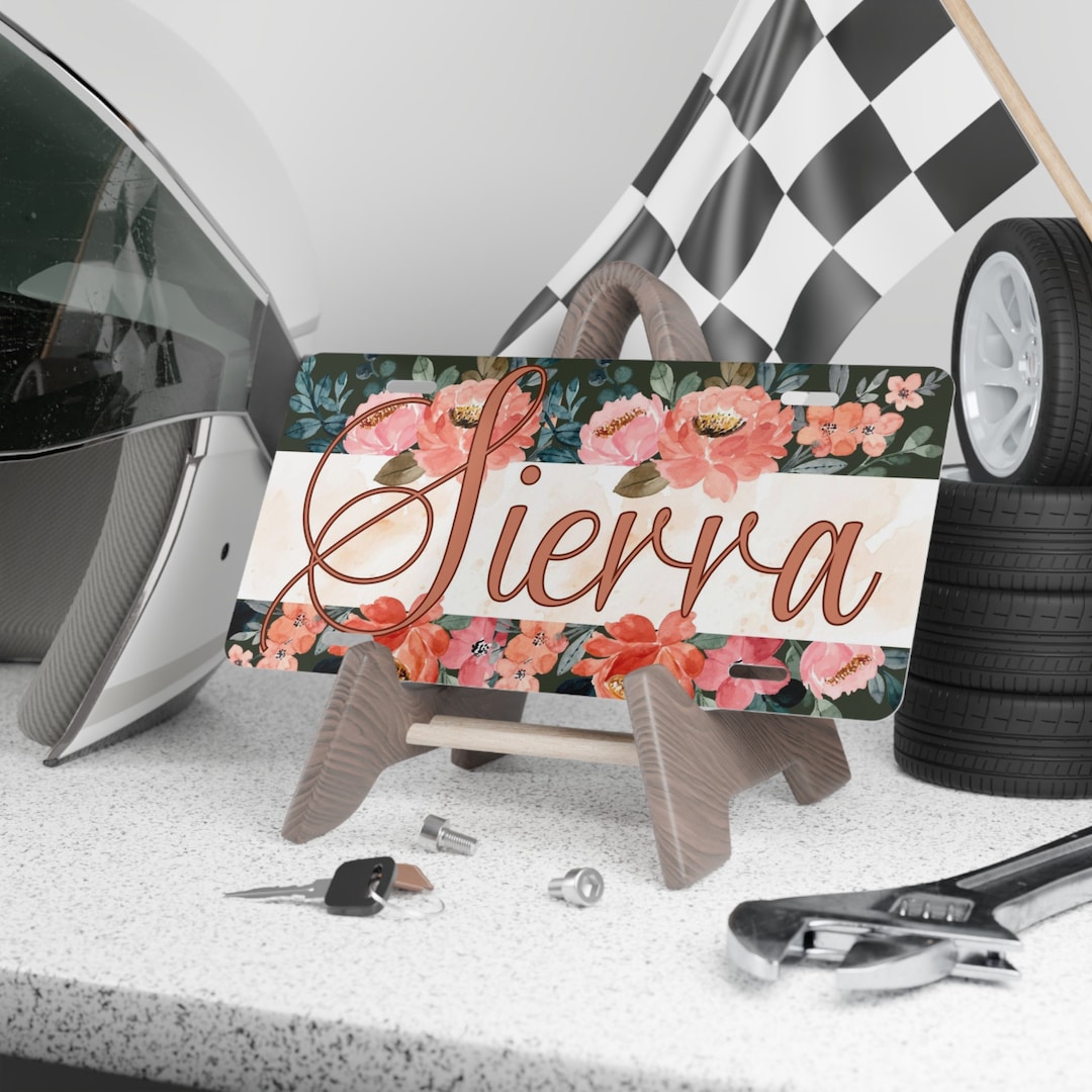 Personalized Vanity Plate, Custom Car License Plate, Name Plate for ...