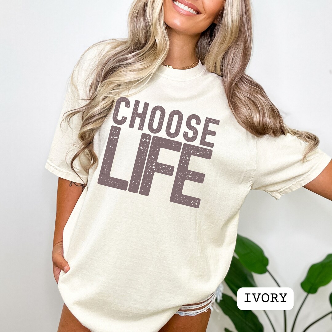 Choose Life Pro Life Shirt for March for Life Comfort Colours Tshirt ...