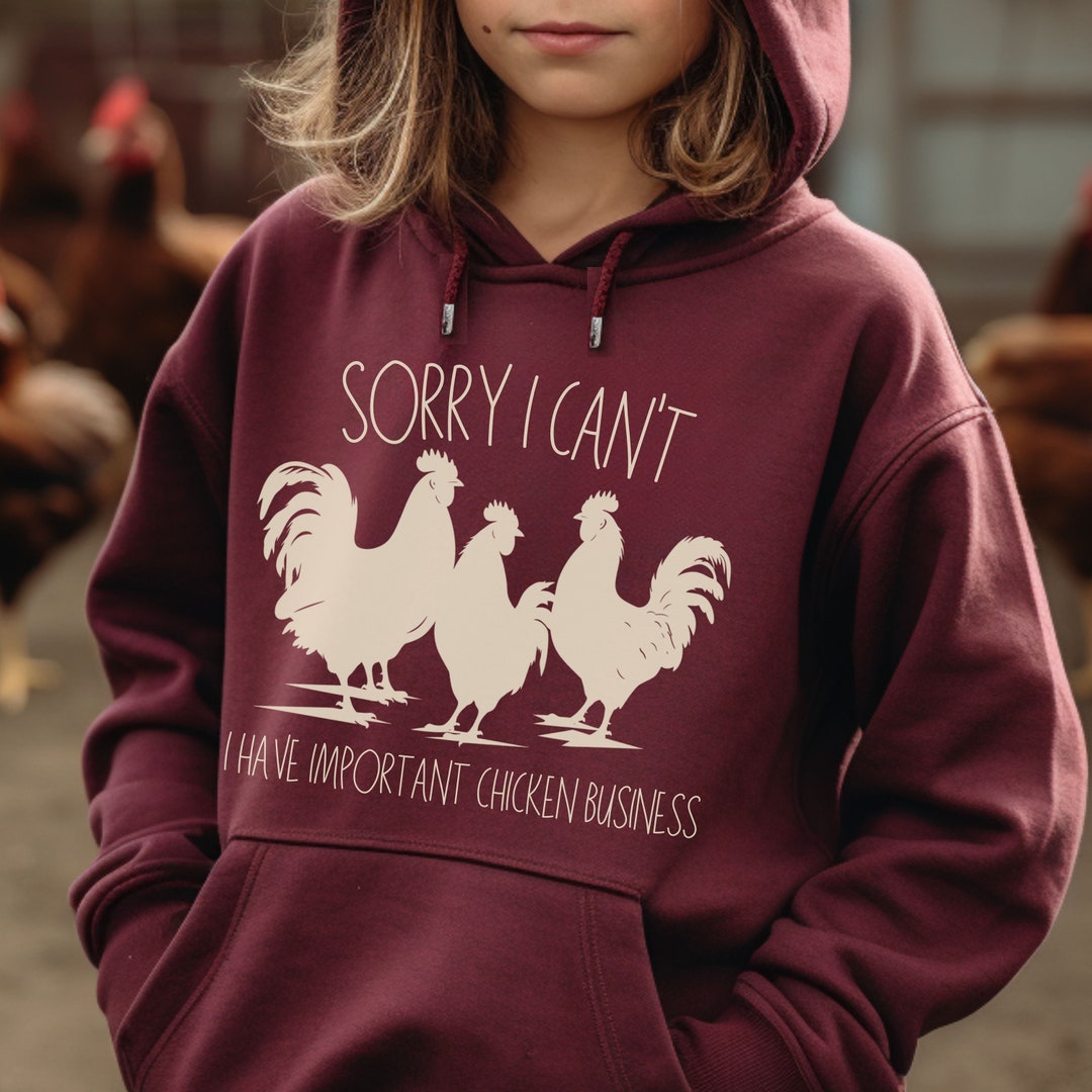 Funny Chicken Hoodie for Chicken Lovers Gift for Homesteaders Farm Life ...