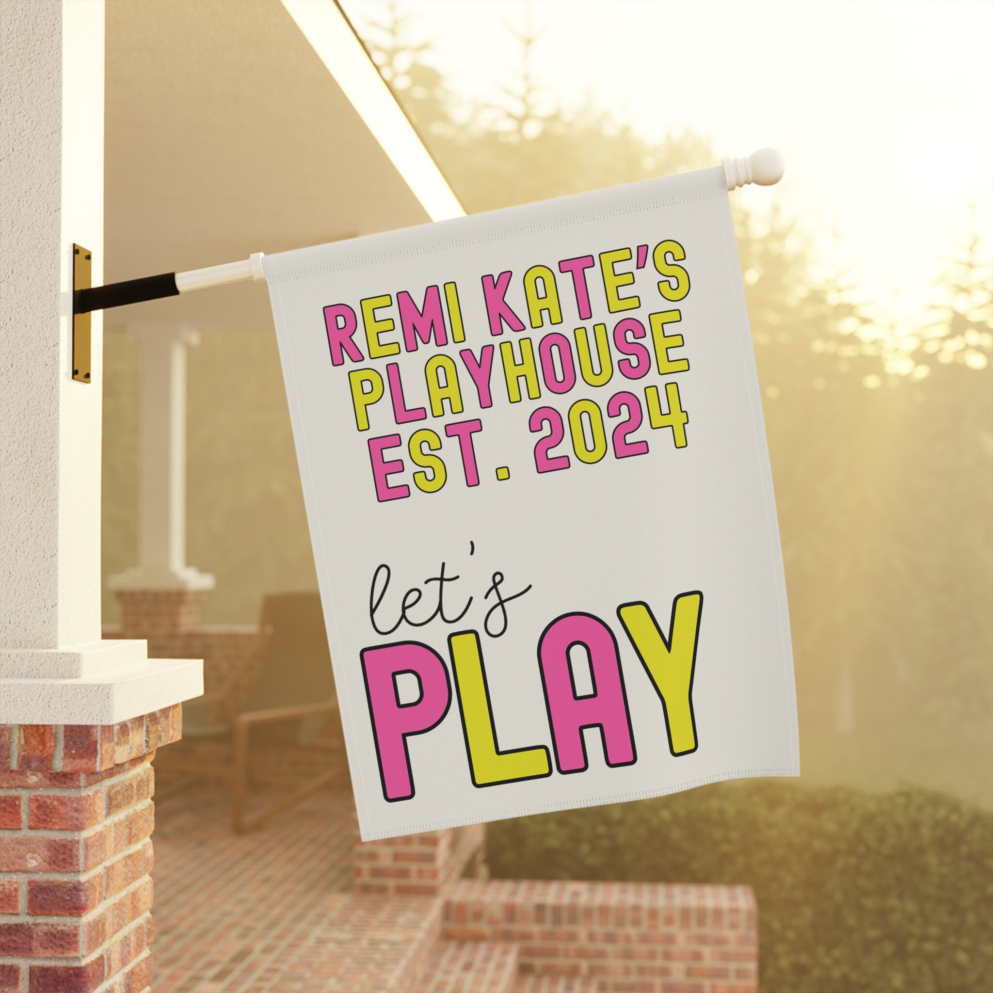 Playhouse Flag for Kids Playground Children's Play Centre Banner ...