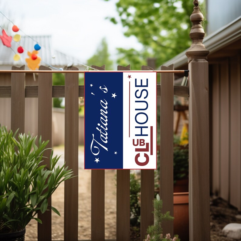 Childrens Playhouse Banner for Playgrounds,personalized Playground Flag ...
