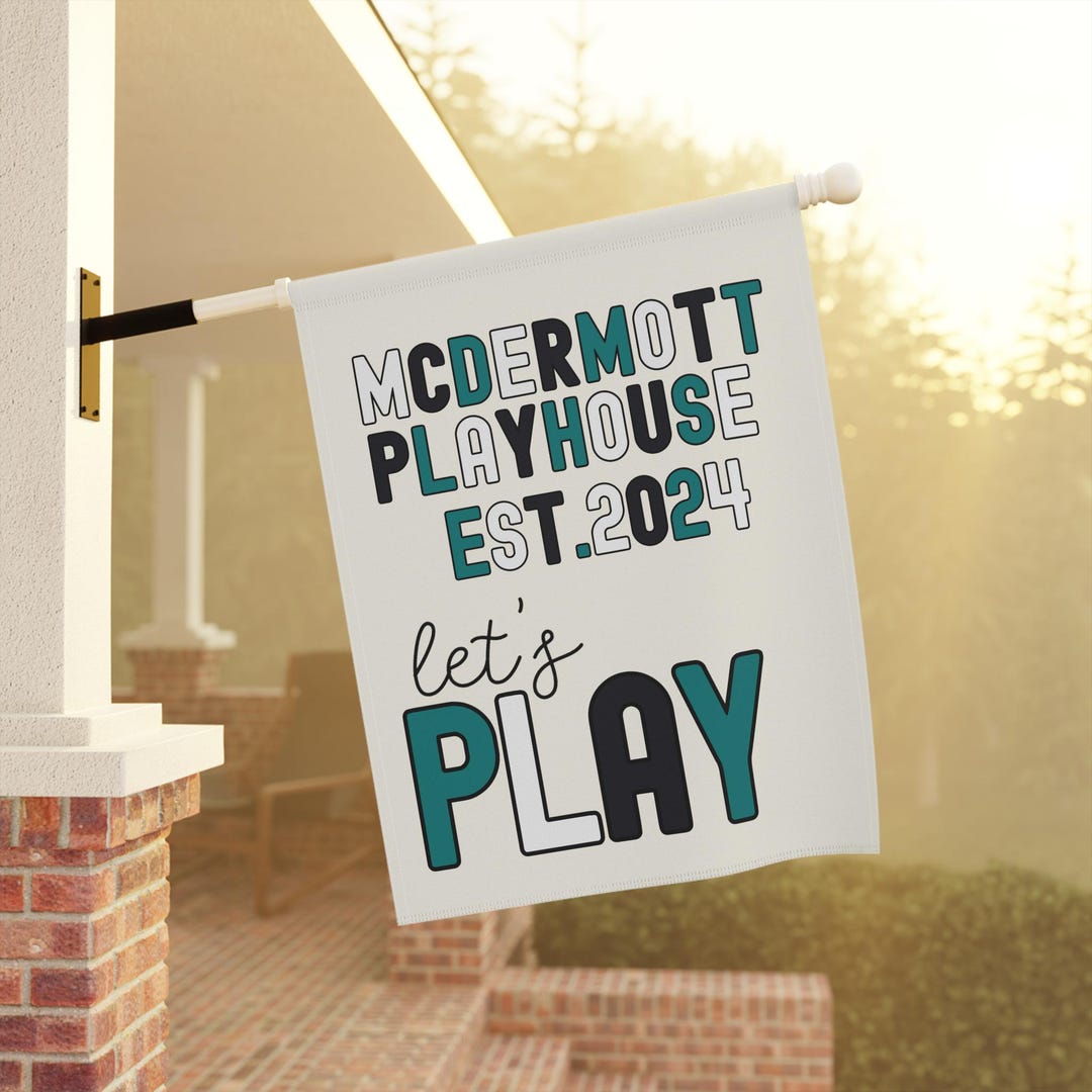 Playhouse Banner for Kids Personalized Playground Flag for Outdoor ...