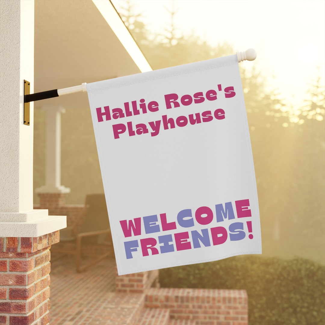 Personalized Welcome Banner for Children's Play Structure Flag for ...
