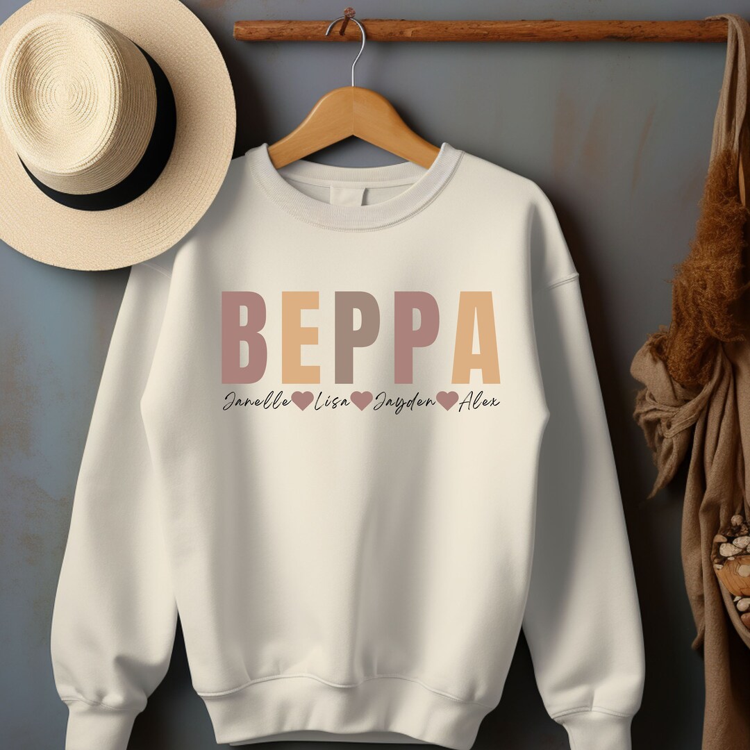 Custom Grandma Gift, Sweatshirt for Beppe, Gift for Nana, Personalized ...
