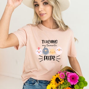Spring Teacher Shirts for Teaching Custom T Shirt Easter Clothing Gifts ...