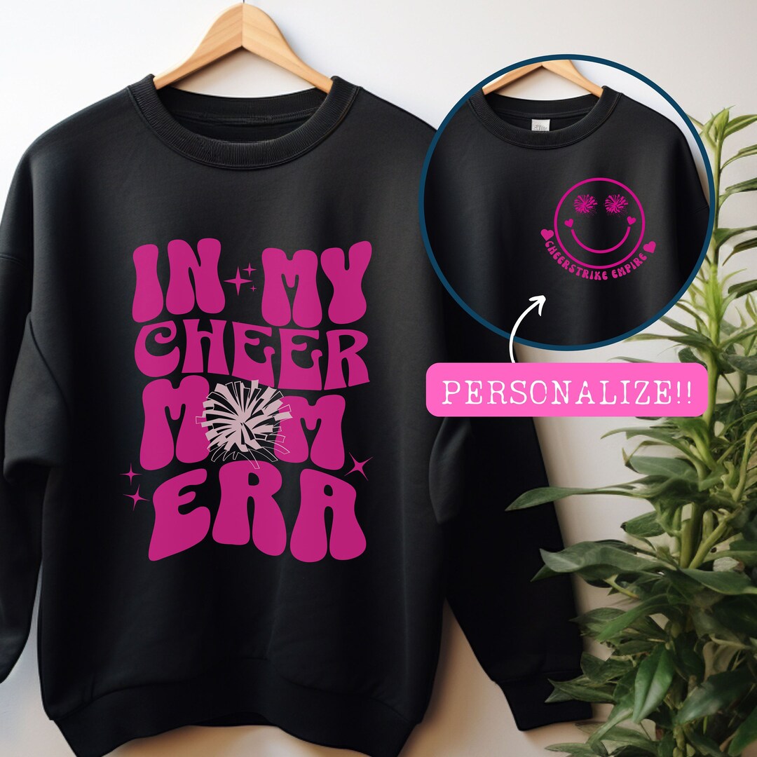 Personalized in My Cheer Mom Era Sweatshirts for Cheerleader Moms Gift ...