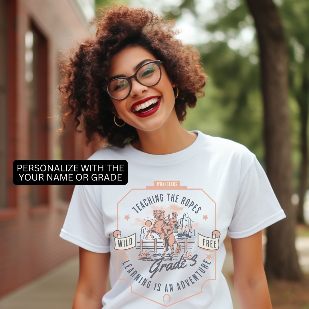 Western Teacher Shirt Custom Grade Teacher Shirt Personalized Texas ...