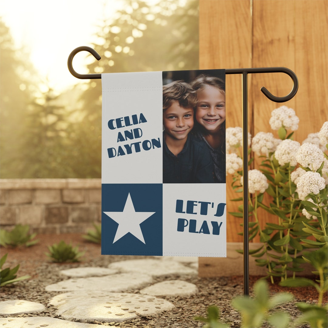 Children's Playhouse Flag, Personalized Kids Playground, Photo Flag for ...