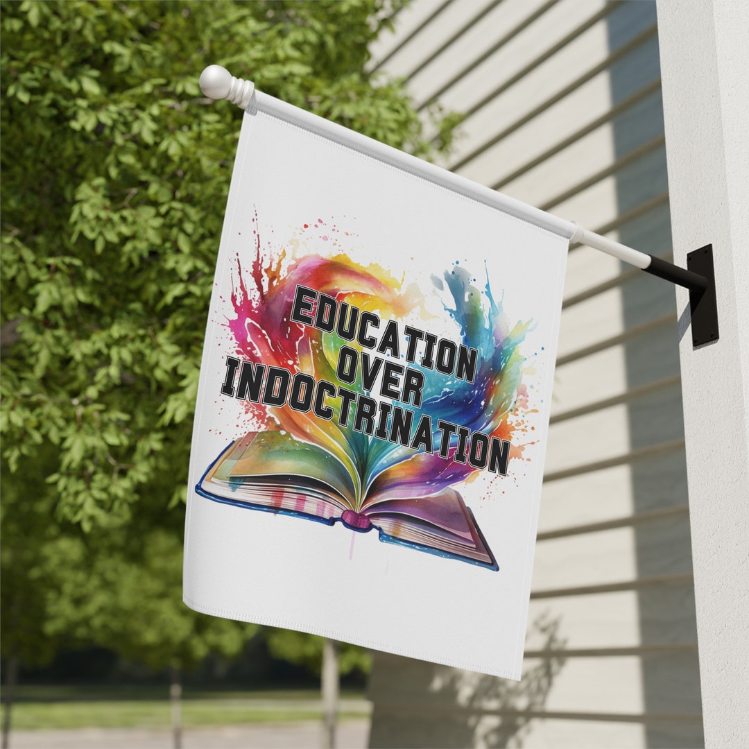 MAGA Education Over Indoctrination Flag Promise Not Pride Save Our ...