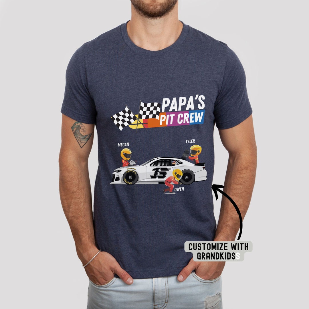Personalized Pit Crew Shirt for Papa Racing Shirt for Dad Racing ...