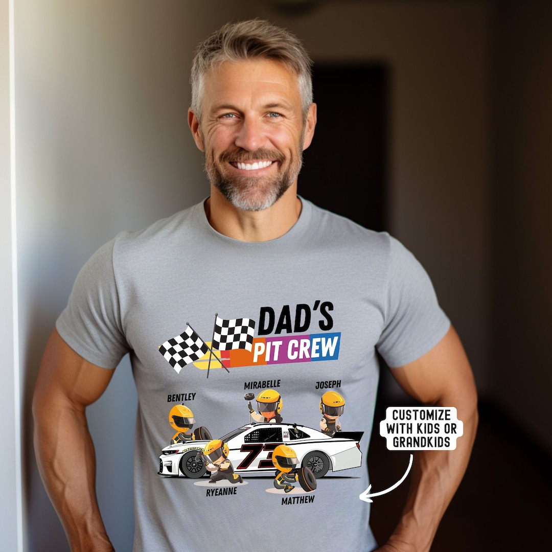 Personalized Pit Crew Shirt for Dad Racing Shirt for Grandpa Racing ...