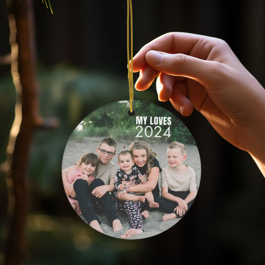 Custom Memory Ornament, 2024 Personalized Photo Christmas Ornament ...