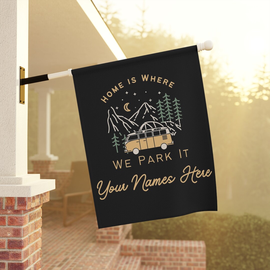 Campsite Flag for Trailer Welcome Sign for Campsite Banner Custom ...