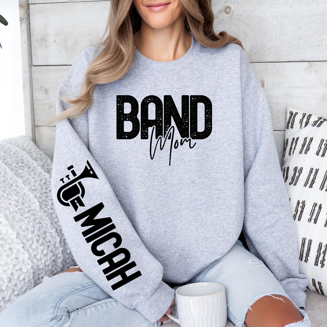 Band Mom Crewneck Sweatshirt Gifts for Music Moms, School Band Mama ...