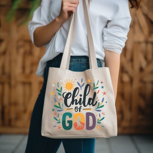 Personalized Christian Tote Bag for Bible Study Books Carry Bag for Church Custom Tote Bag for ...