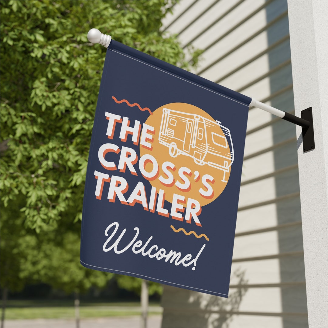 Campsite Flag for Trailer Welcome Sign for Campsite Banner Custom ...