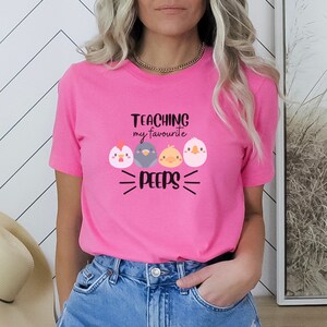 Spring Teacher Shirts for Teaching Custom T Shirt Easter Clothing Gifts ...